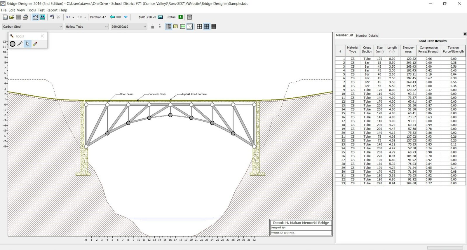 Bridge Designer – Tech – GP Vanier