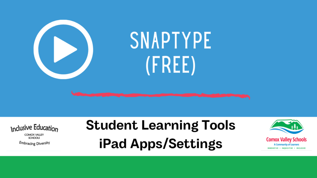 Snap Type iOS app – Learn71